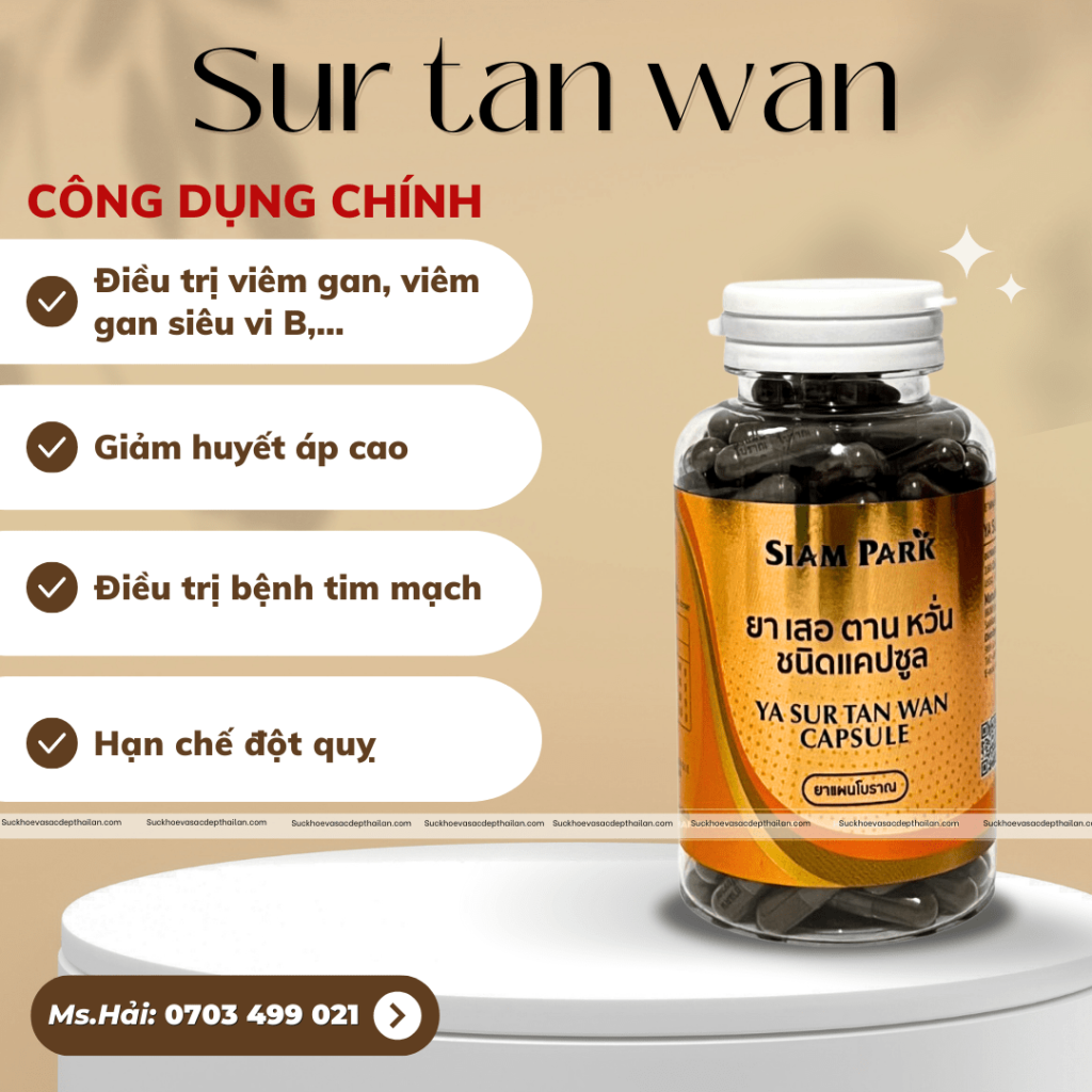 Thuốc rắn Số 2 Ya Sur Tan Wan Siam Park chính hãng xách tay từ Thái Lan