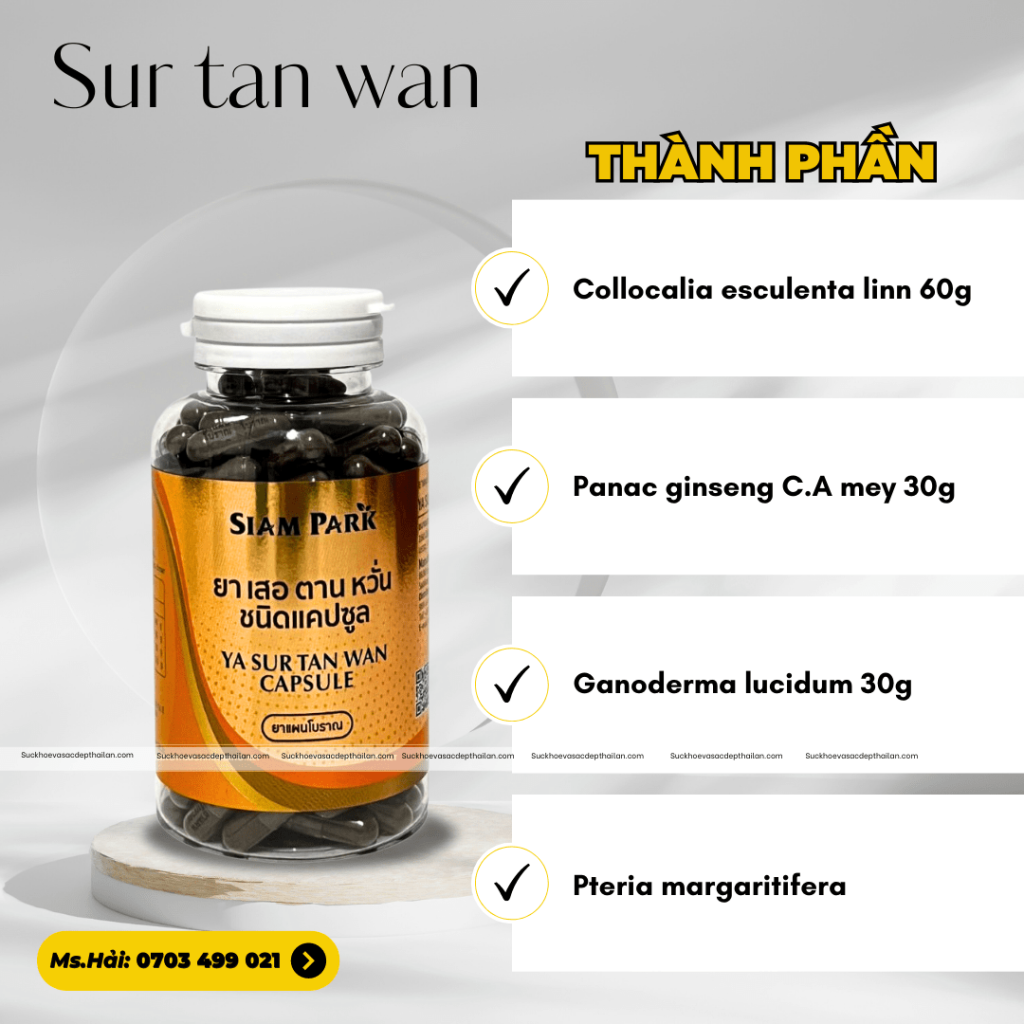 Thuốc rắn Số 2 Ya Sur Tan Wan Siam Park chính hãng xách tay từ Thái Lan