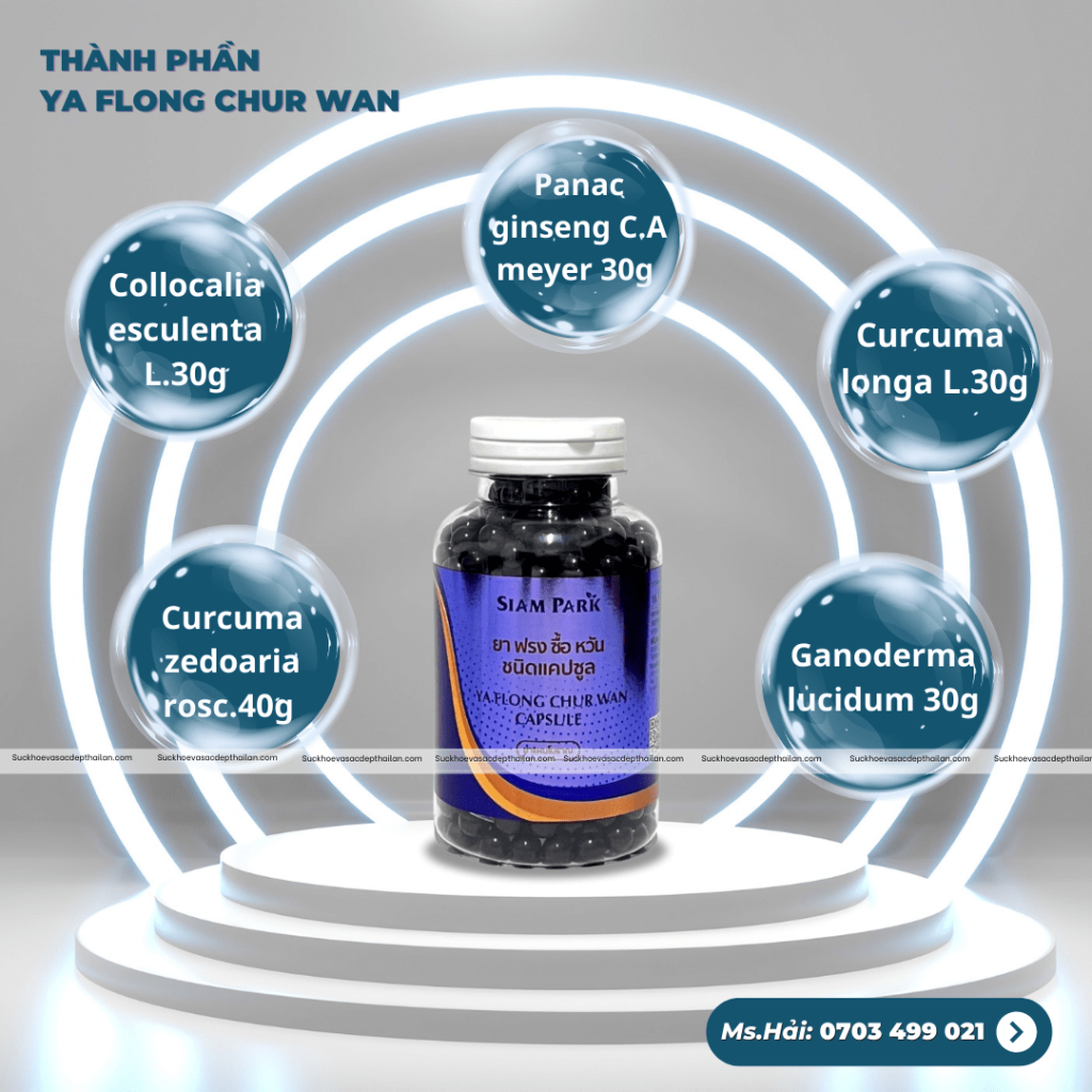 Thuốc rắn số 7 Ya Flong Chur Wan Siam Park chuyên đặc trị khớp - Sản phẩm chính hãng Thái Lan